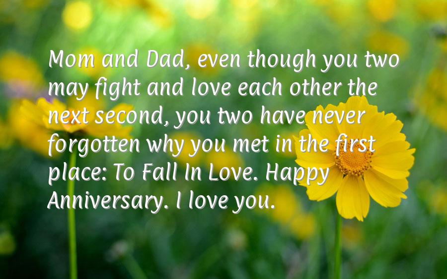 Happy Anniversary Wishes For Parents