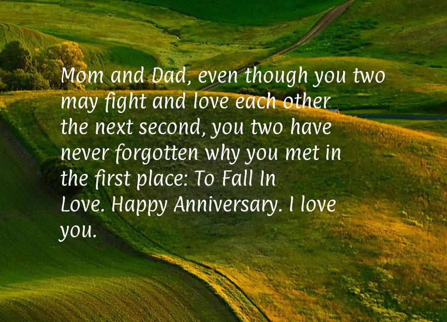 Happy Anniversary Wishes For Parents