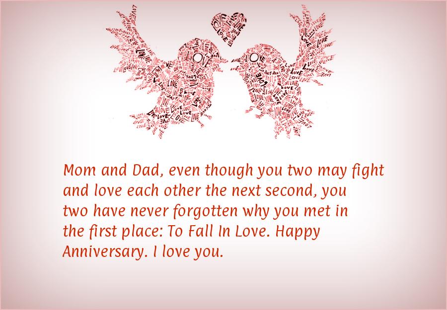 Happy Anniversary Wishes For Parents