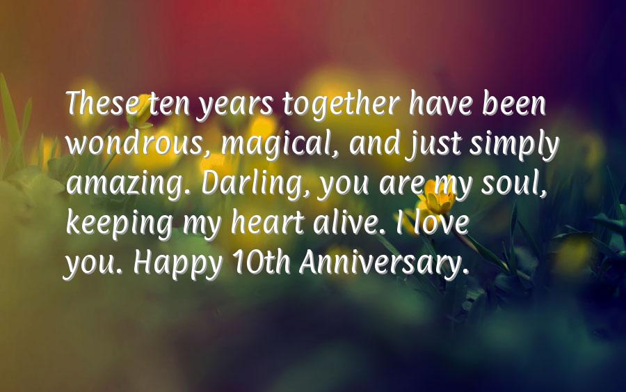 10 Year Anniversary Quotes QuotesGram